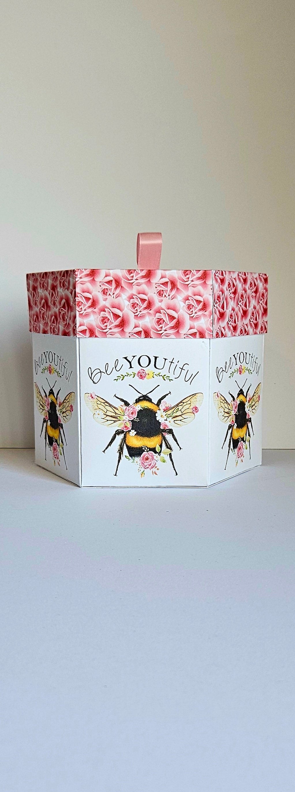6 sided Beeyoutiful Explosion Box | The Box Lady