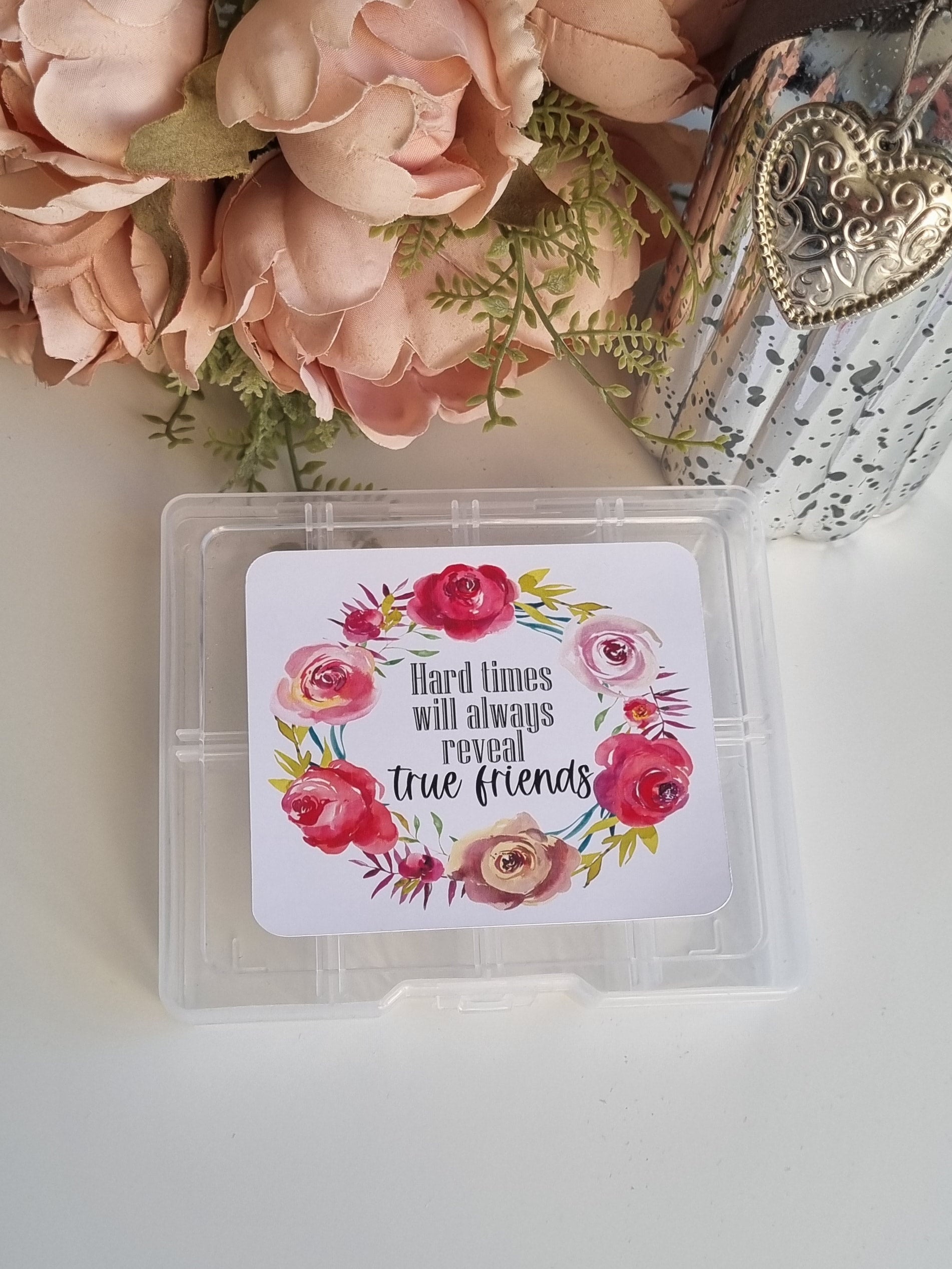 Hard Times Will Always Reveal True Friends Sticker | The Box Lady