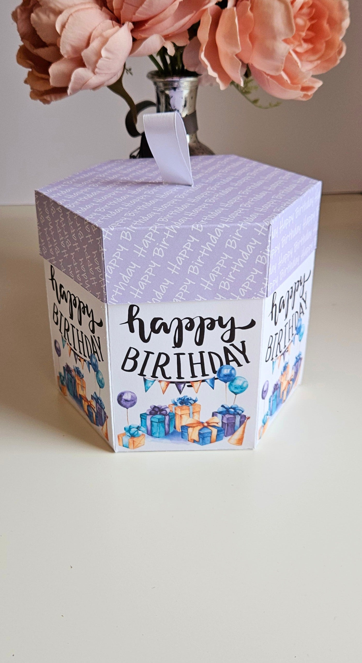 6 sided Birthday Explosion Box | The Box Lady
