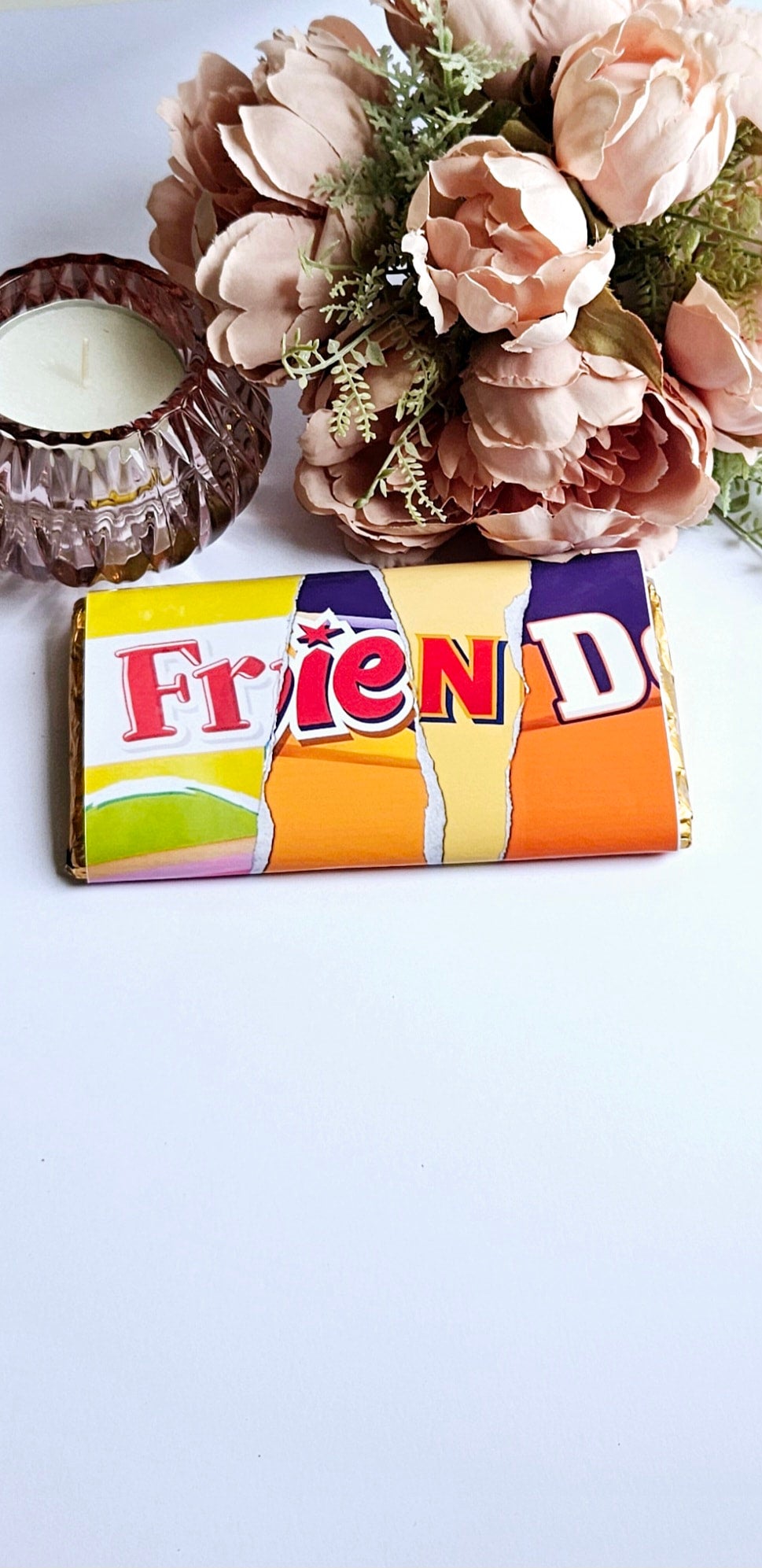 Friend Chocolate Bar Wrapper | The Box Lady