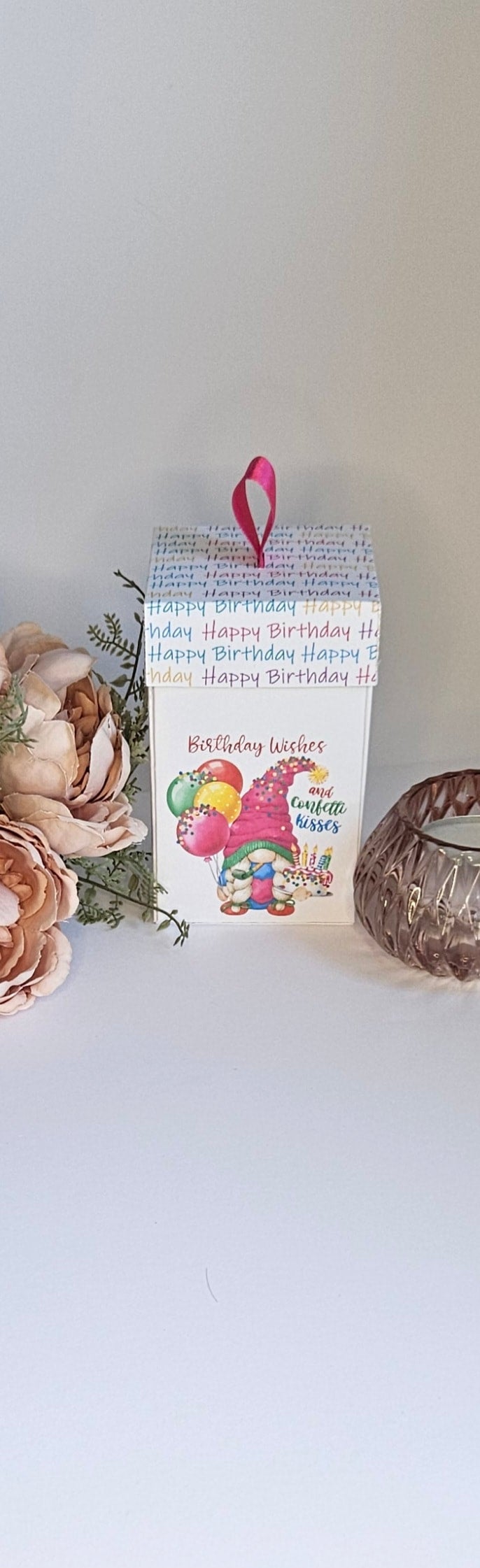 Birthday Gnome 4 Sided Explosion Box | The Box Lady